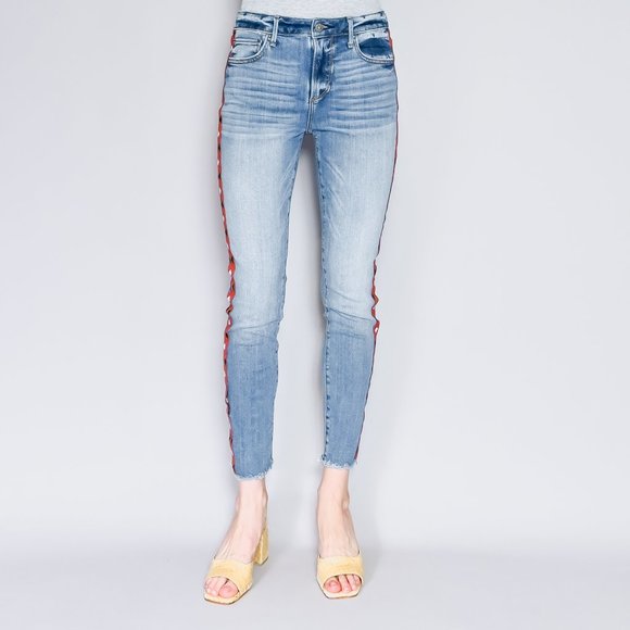 DRIFTWOOD | Jeans | Driftwood Jackie Beaded Side Stripe Jeans | Poshmark